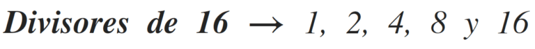 DIVISORES DE 16: ¿Cuántos son y cómo se calculan? | Aulaprende
